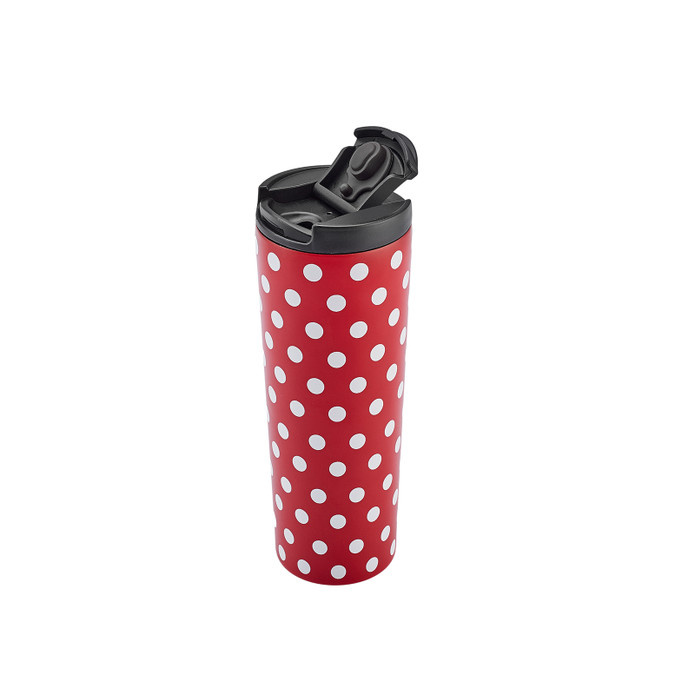 Polka.Dot Steel Thermos-Red
